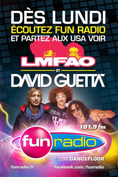 LMFAO et David Guetta au coeur d'un grand concours sur Fun Radio - Le ...