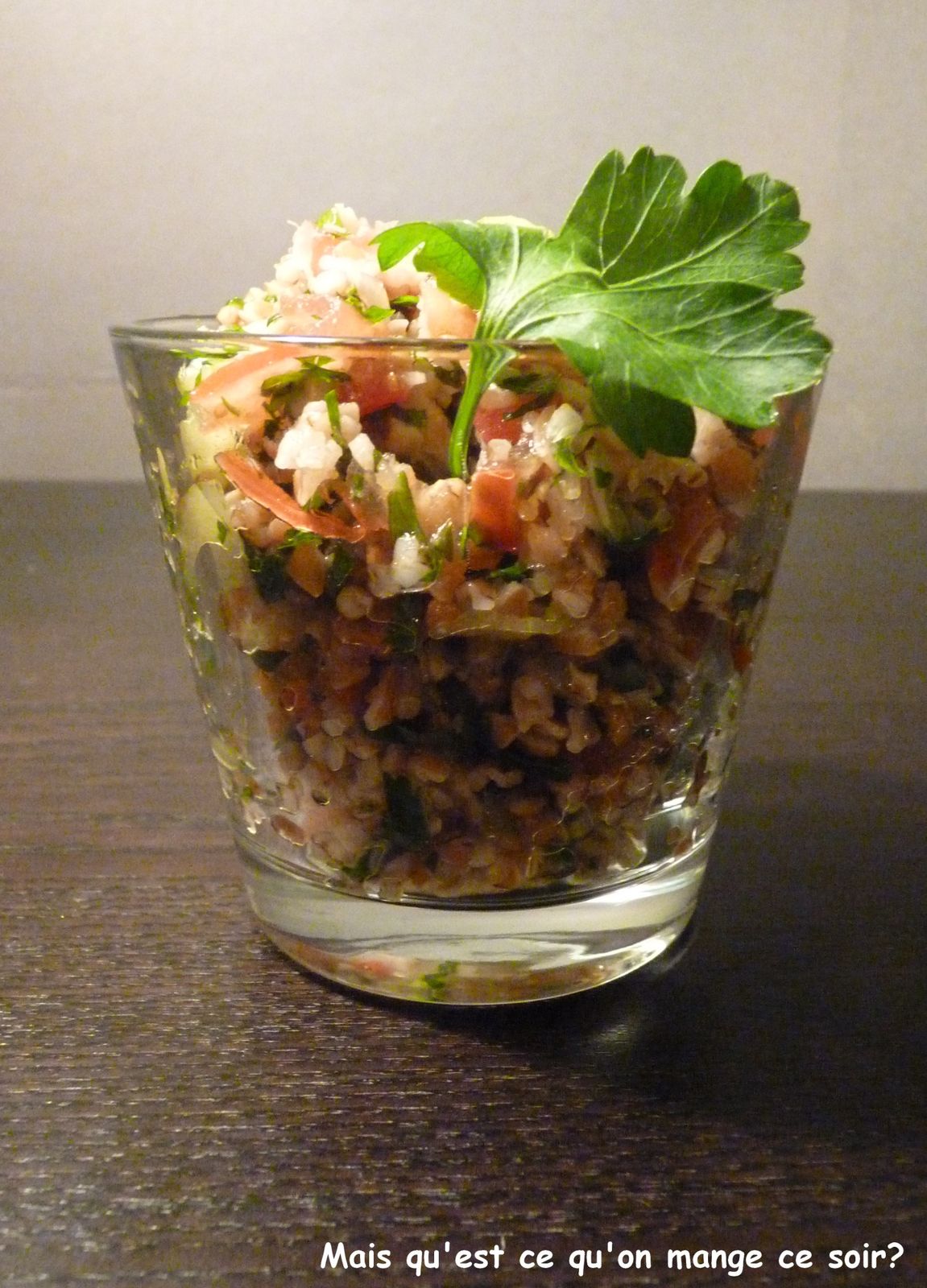 Menu libanais - mais qu'est ce qu on mange ce soir