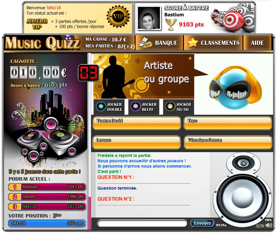 Présentation du jeu "Music Quizz" - Quizz et blind test gratuits à ...