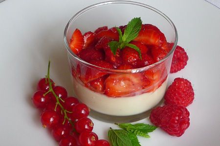 Panna Cotta aux fruits rouges - Izakitchen