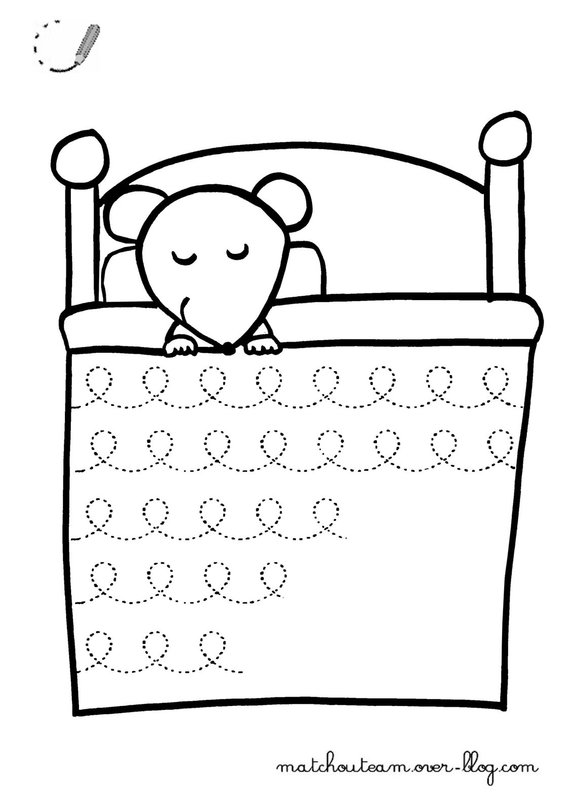 graphisme les boucles avec souriceau - Ma Tchou team